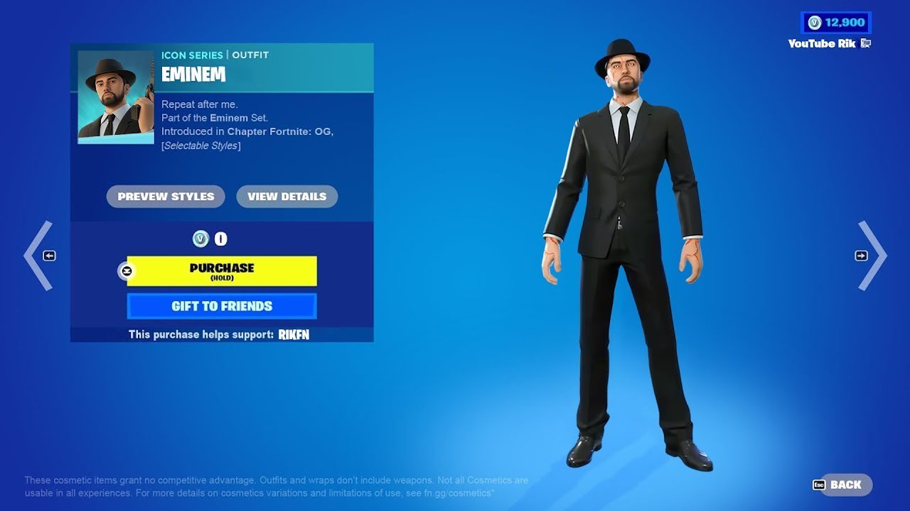 Fortnite OG x Eminem Concert - YouTube
