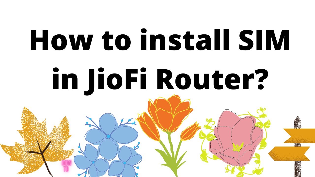 How To Install Sim Card in JioFi Portable Router | How to install sim ...