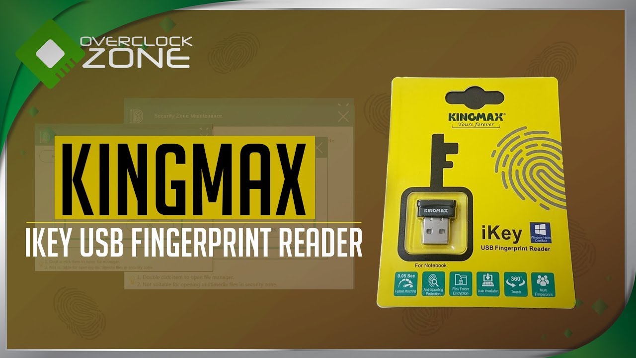 รีวิว KINGMAX iKey : USB Fingerprint Reader - YouTube