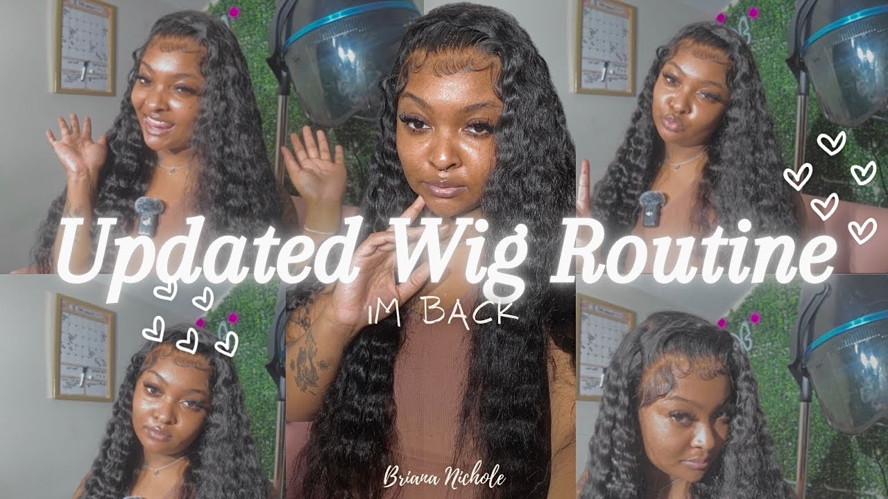 UPDATED WIG ROUTINE // fluffy edges // am I back ?? Geeta Hair - YouTube