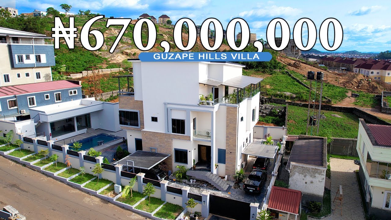 Touring a ₦670 MILLION ($900,000) Furnished Villa in Guzape Hills - YouTube