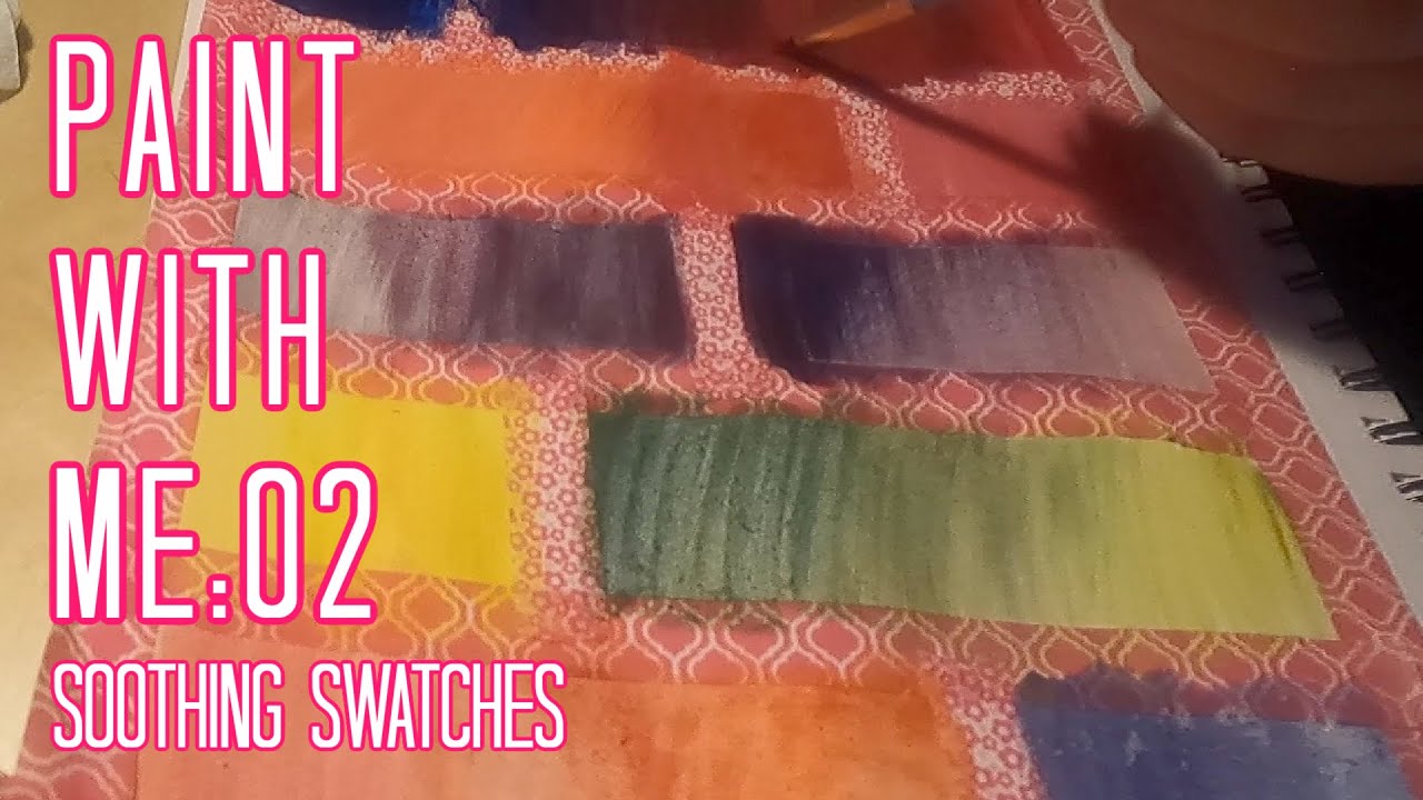 [2020-10-30] Paint with me 02 - soothing color practice - YouTube