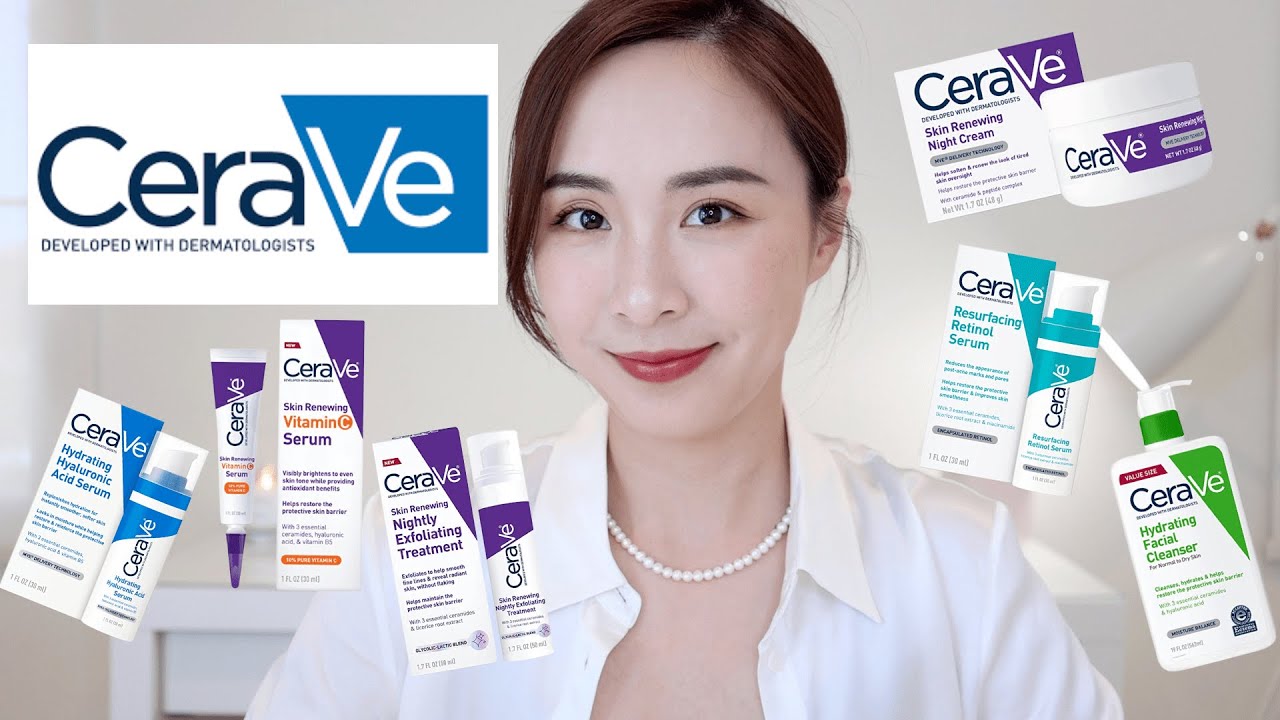 💦CeraVe产品测评｜全套使用一个月｜效果怎么样｜早晚护肤步骤｜早c晚a｜抗老｜a醇精华｜维c精华｜刷酸精华｜神经酰胺 - YouTube