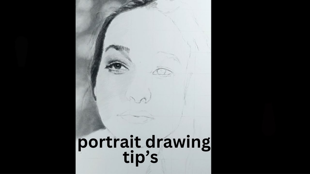 portrait drawing with tip's - YouTube