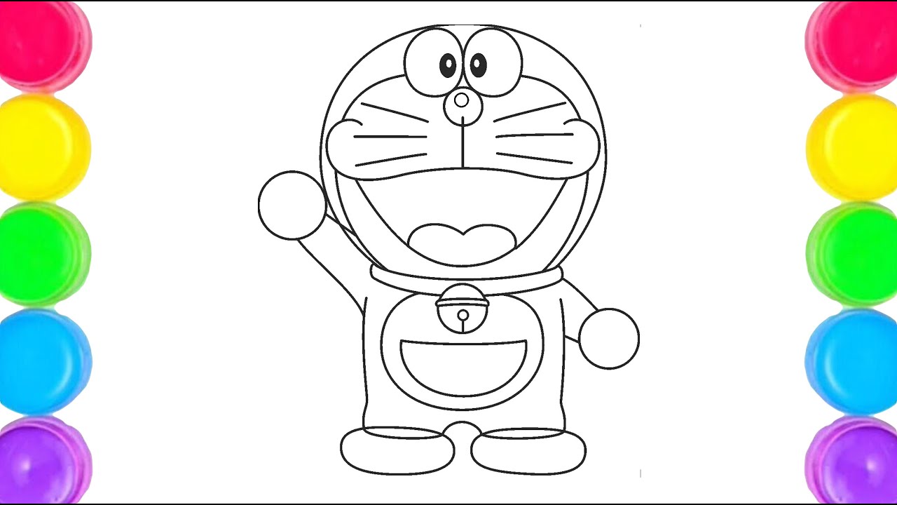 Doraemoon Drawing, Colouring, Painting for Toddlers, Kid's & Child ...