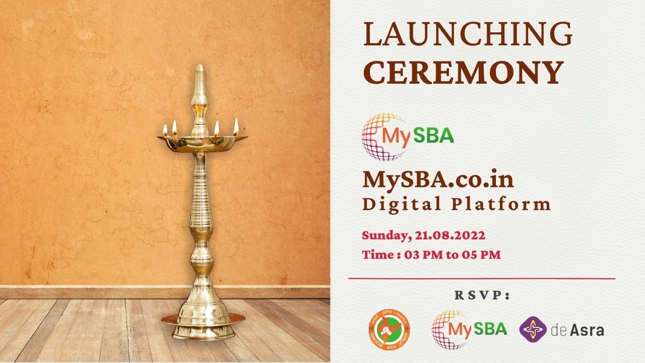 Launching Ceremony MySBA.co.in Digital Platform | शुभारंभ समारोह - YouTube
