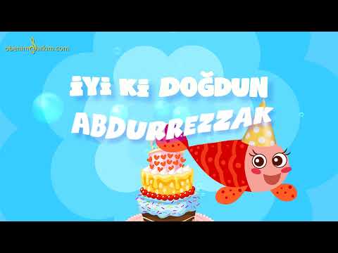 İyi ki Doğdun ABDURREZZAK  - İsme Özel Kırmızı Balık Doğum Günü Şarkısı