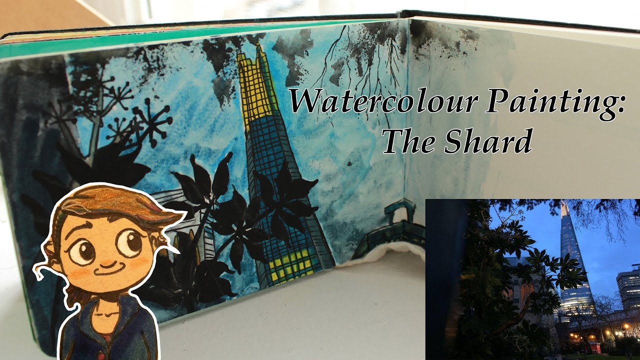 Watercolour: The Shard - YouTube