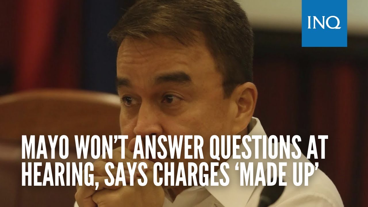 Mayo won’t answer questions at hearing, says charges ‘made up’ - YouTube