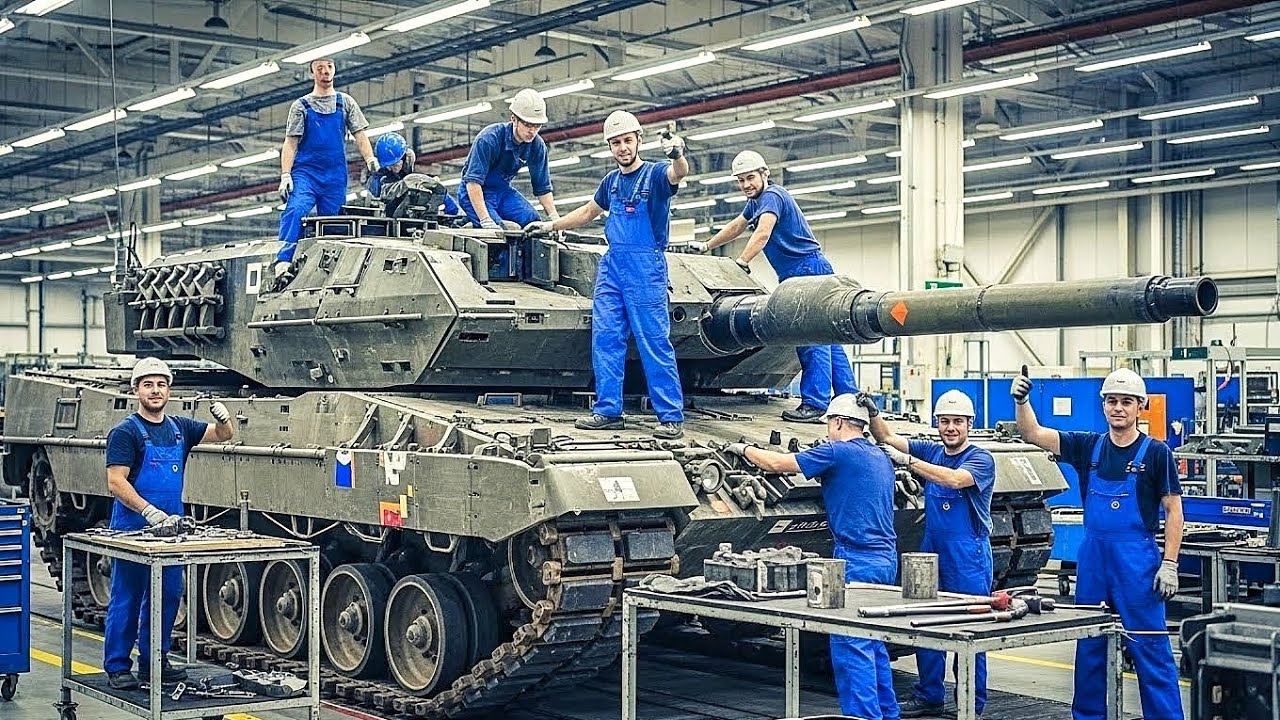 Inside a Leopard 2 Tank Giant Factory — Full Build (Keel → Delivery ...