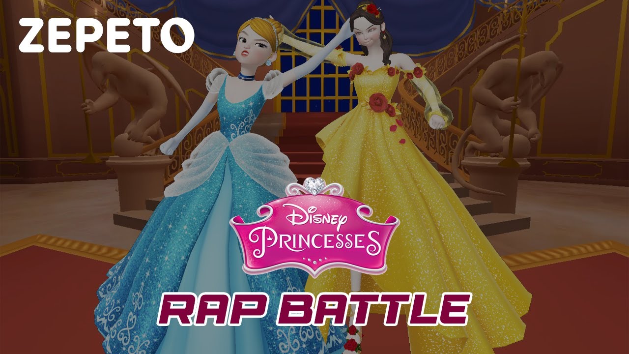 ZEPETO Disney Princesses Rap Battle: CINDERELLA vs. BELLE - YouTube