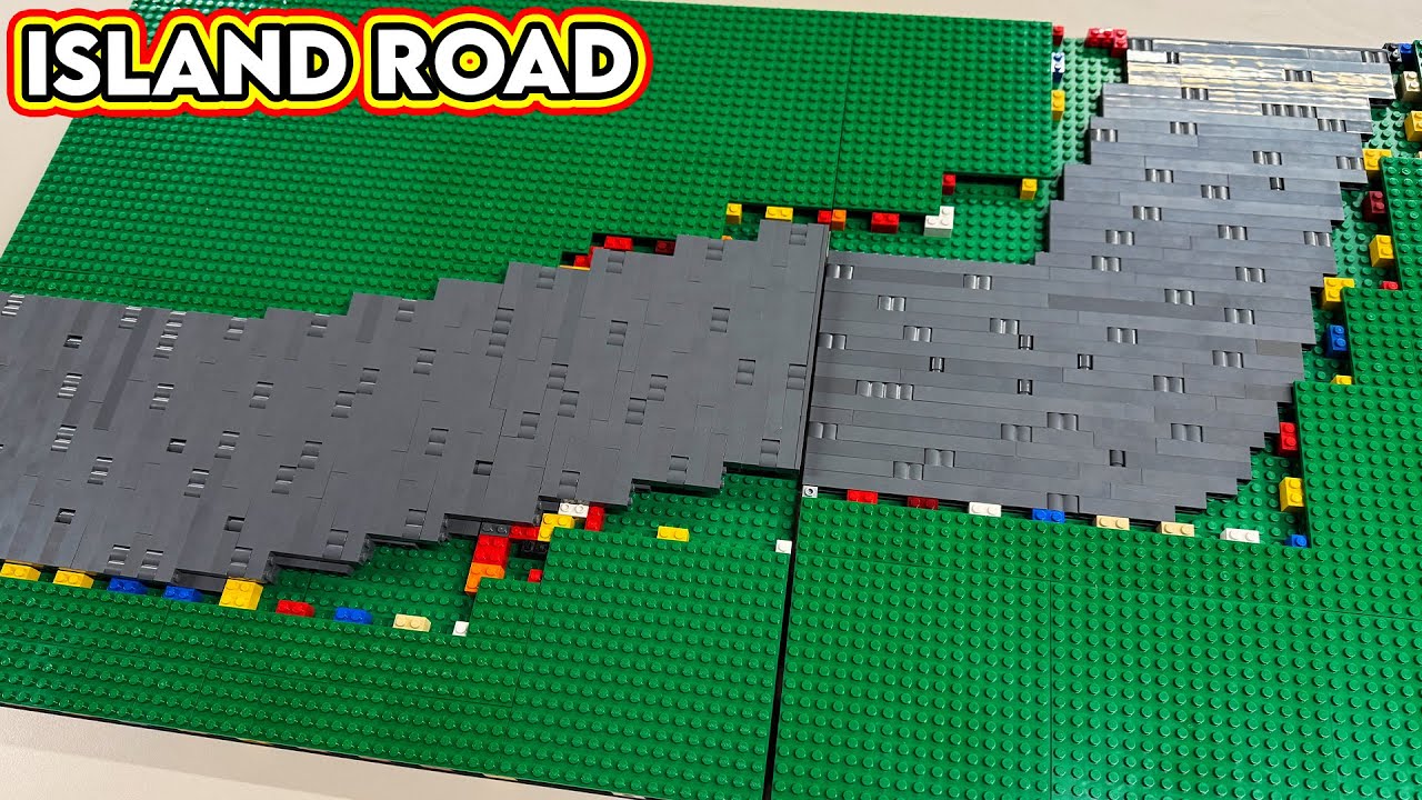 Building a LEGO Brick Built Road for the Island - YouTube
