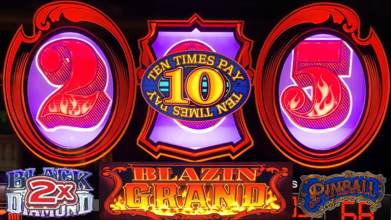 NICE WINS! 10 Times Pay + BLAZIN GRAND + Double Black Diamond + PINBALL ...