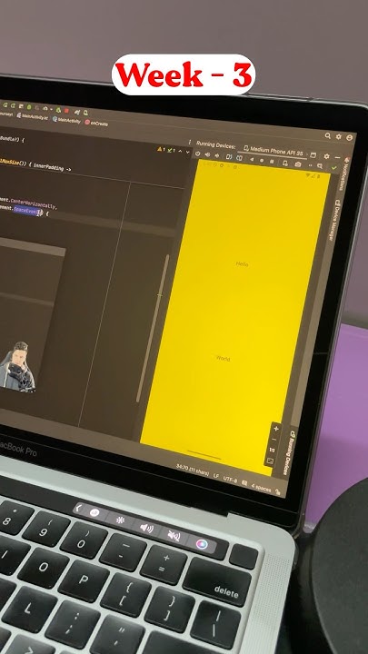 Week - 3 of learning App Development from scratch | #shorts | #code #coding #ytshorts #fyp - YouTube