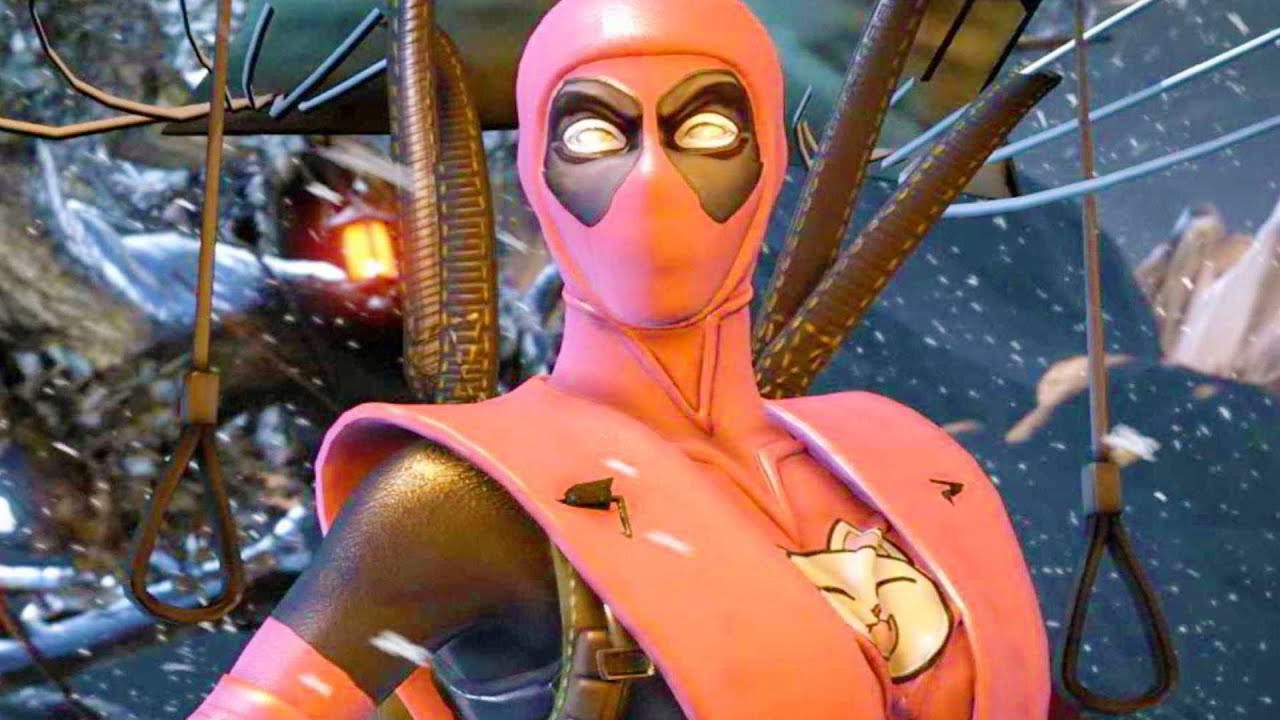 Mortal Kombat XL - All Klassic Fatalities on Pink Deadpool Jacqui ...