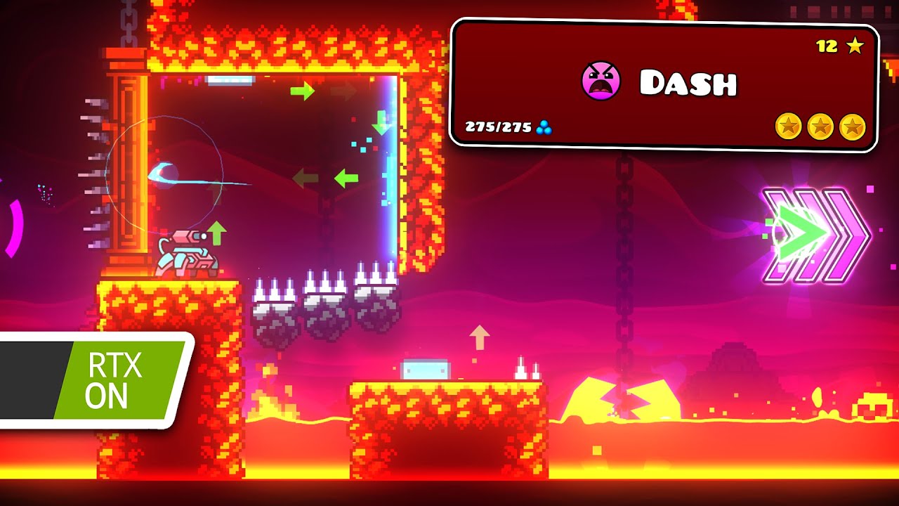 DASH - RTX: ON (Geometry Dash) - YouTube