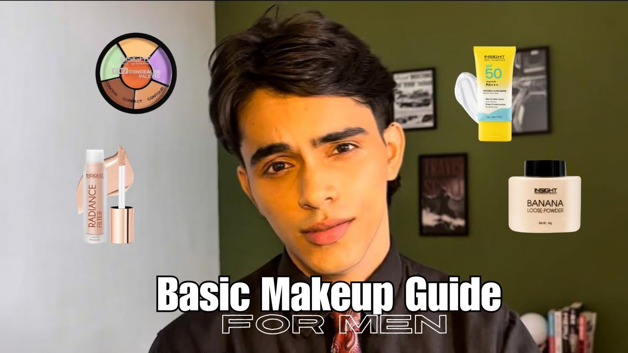 Basic makeup guide for men #insightcosmetics - YouTube