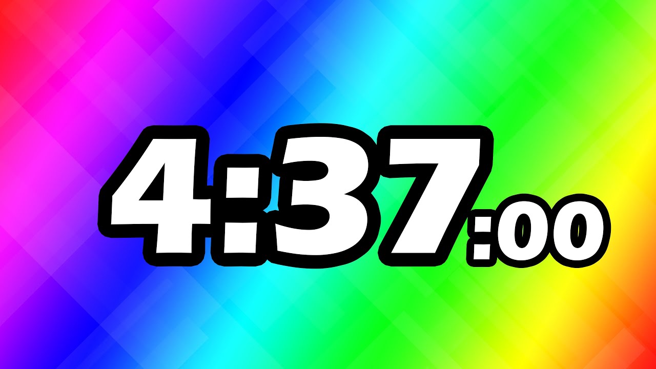 4 Minutes and 37 Second TIMER Countdown - YouTube