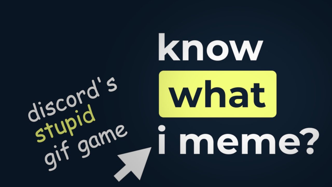 discord's stupid gif game - YouTube
