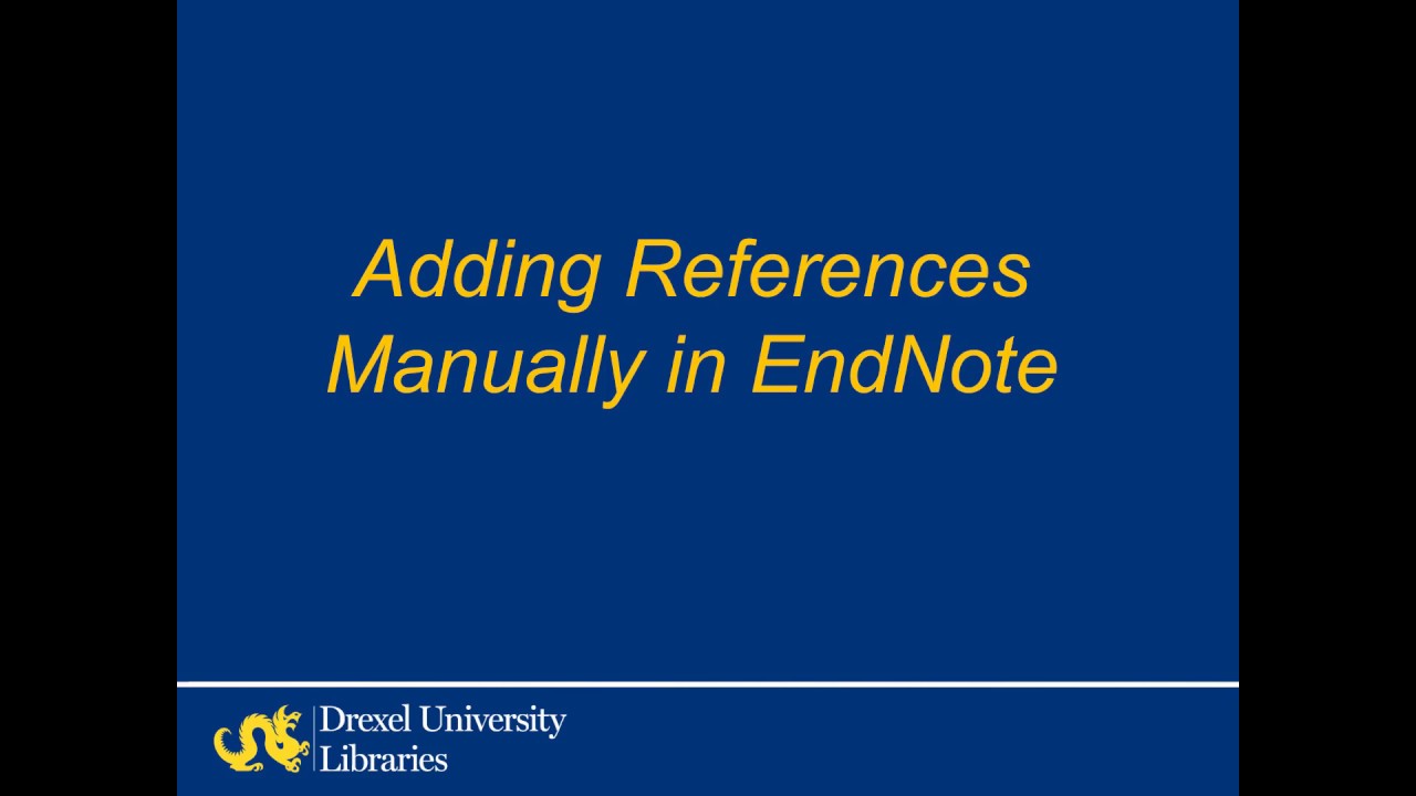 4 Manual references - YouTube