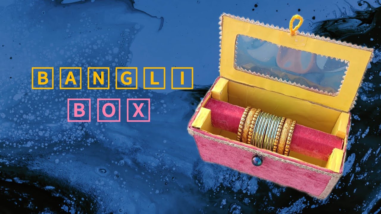 Diy bangles organiser | how to make bangle box of cardboard | best out ...