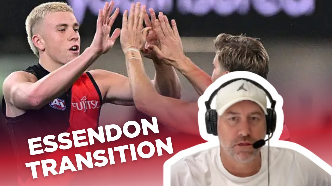 AFL Essendon Ball Use & Transition vs Lions Rd 12. - YouTube