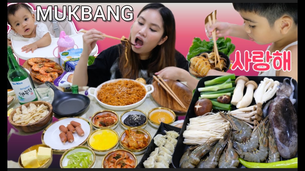 COOKING MUKBANG :) Daily Life of a housewife | I'm inspired by Korean ...