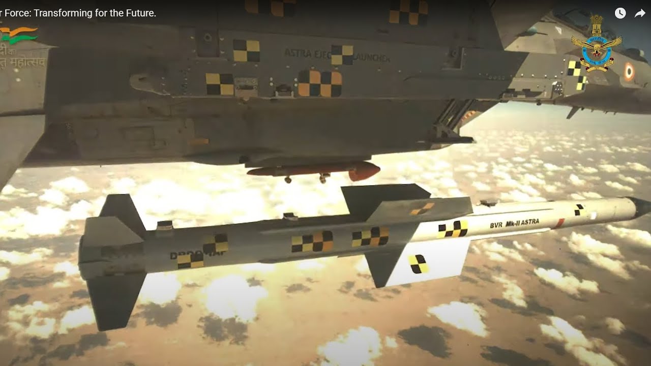 Astra Mk-II Missile Tested By Indian Air Force | 160 Km Range - YouTube