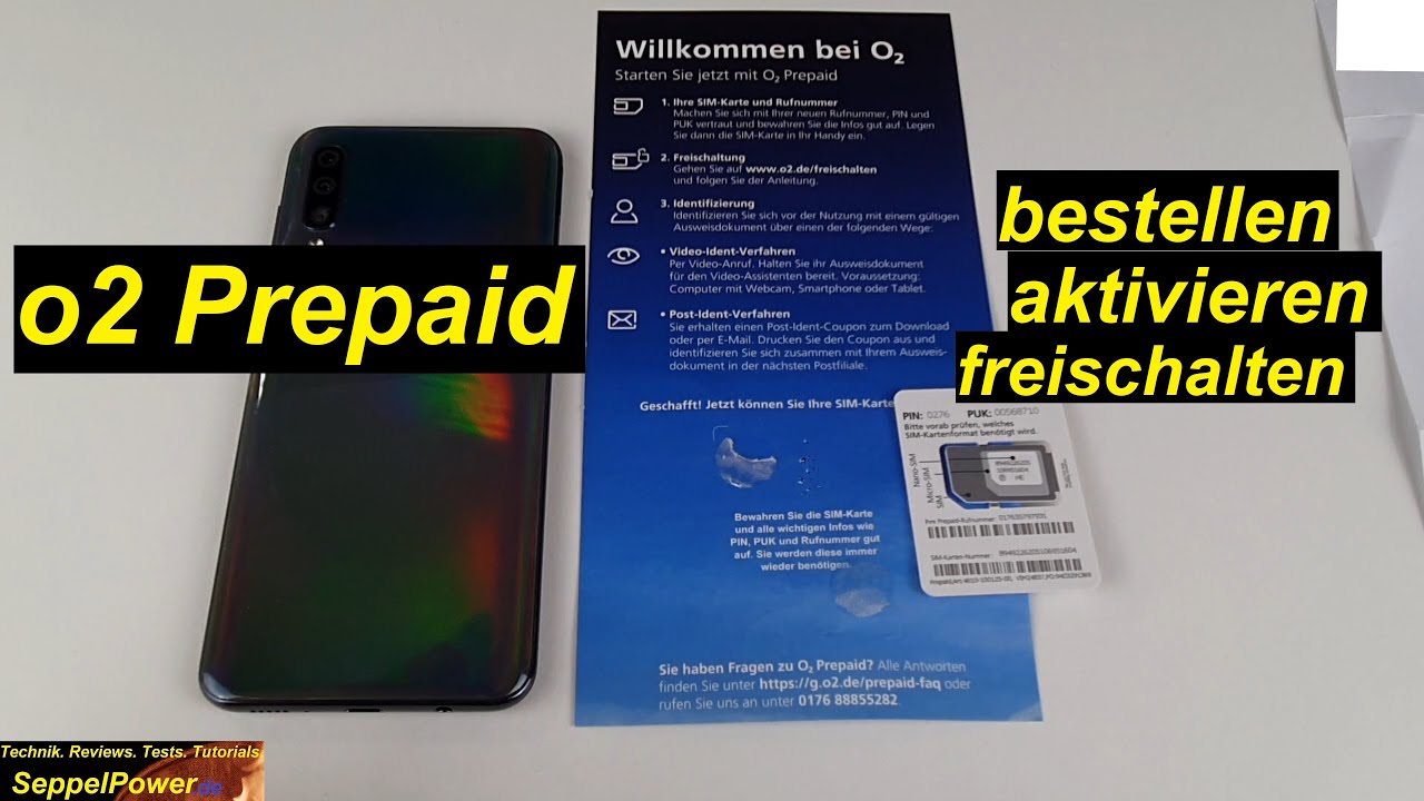 Tutorial für Anfänger: o2 Prepaid - bestellen, aktivieren, freischalten ...