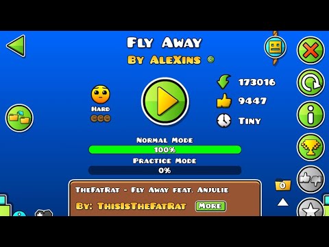Geometry Dash - "FLY AWAY" by AleXins - YouTube