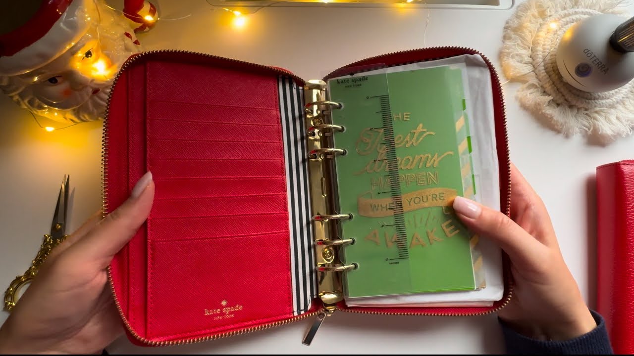 Planner Kate Spade Cameron Street Red Обзор планнера - YouTube