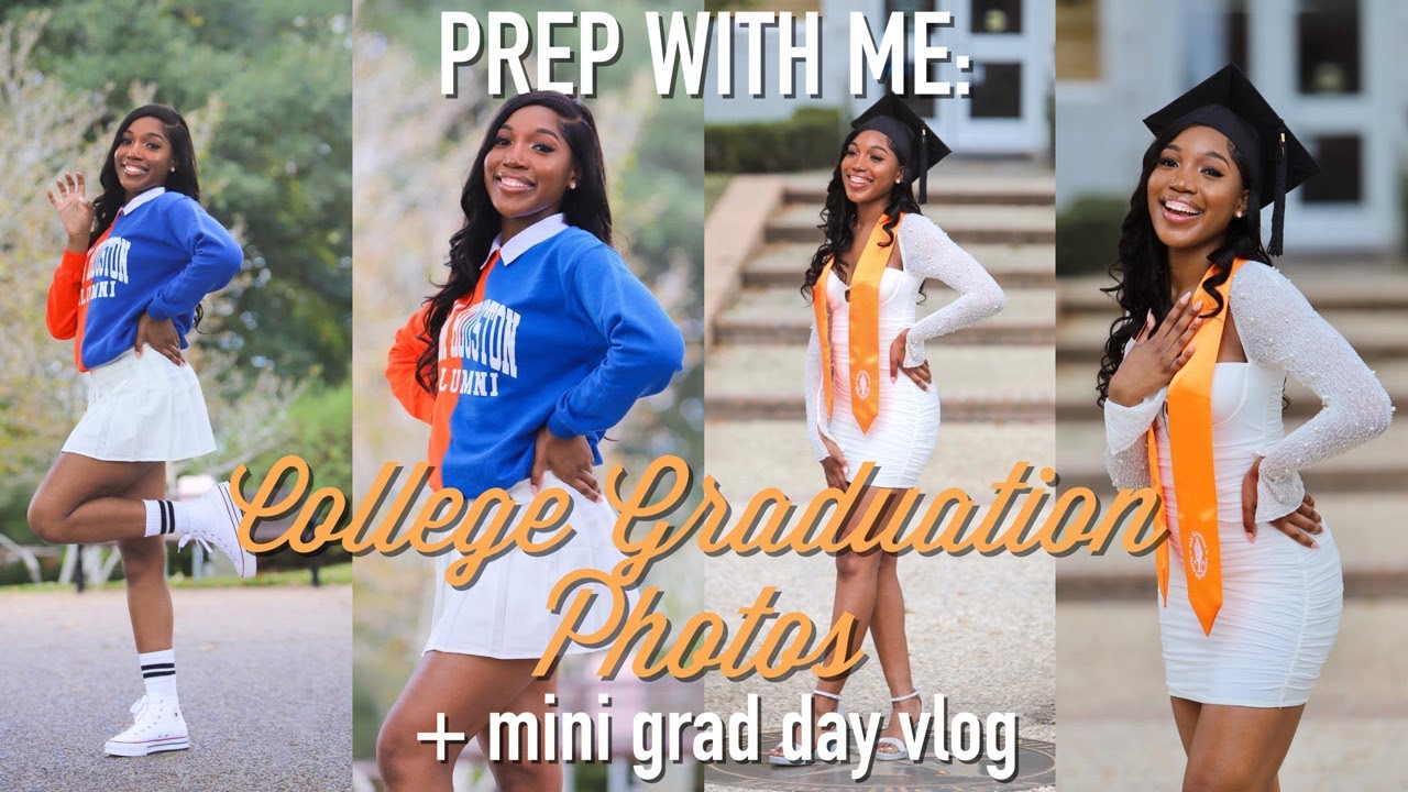 Prep With Me For: MY COLLEGE GRADUATION PHOTOS (Lashes, Wig Install ...