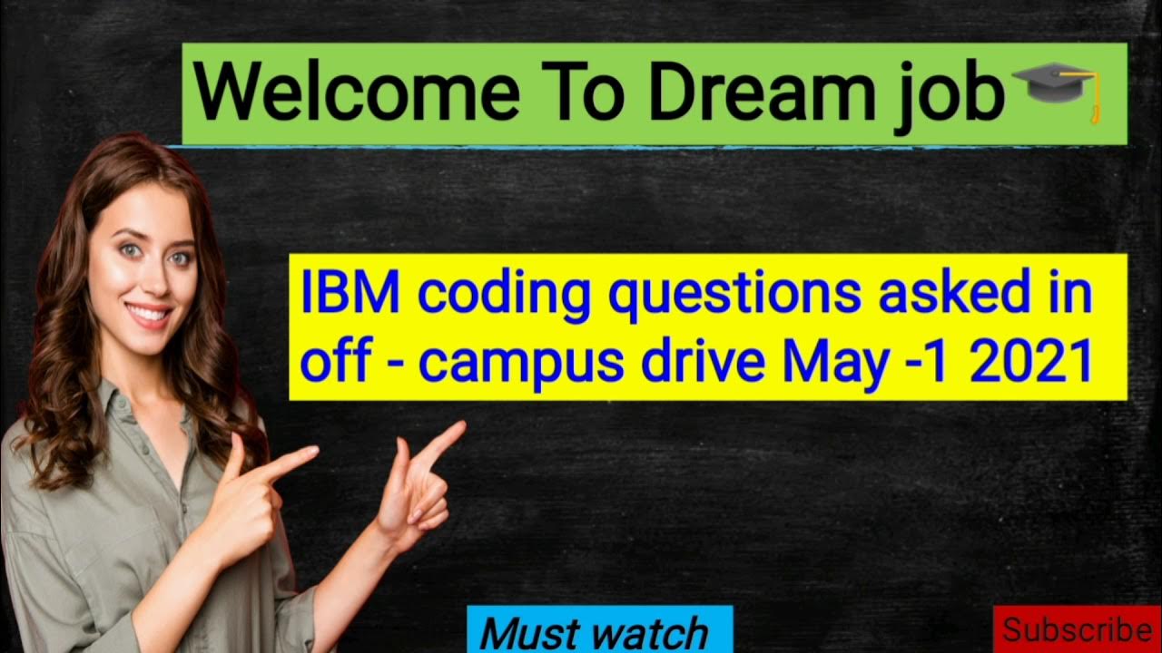IBM coding questions with answers 👍| live update🔴 #ibm #off-campus # ...