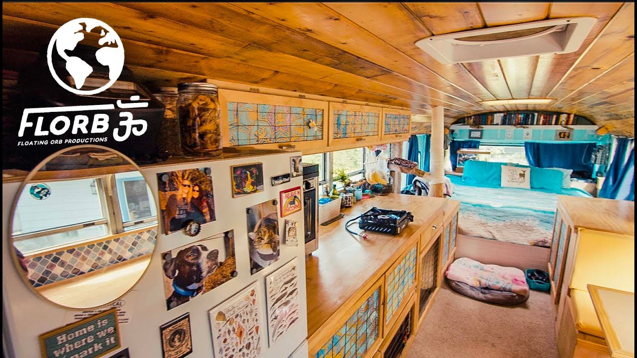 Spacious DIY School Bus Conversion makes Life on the Road a Breeze ...