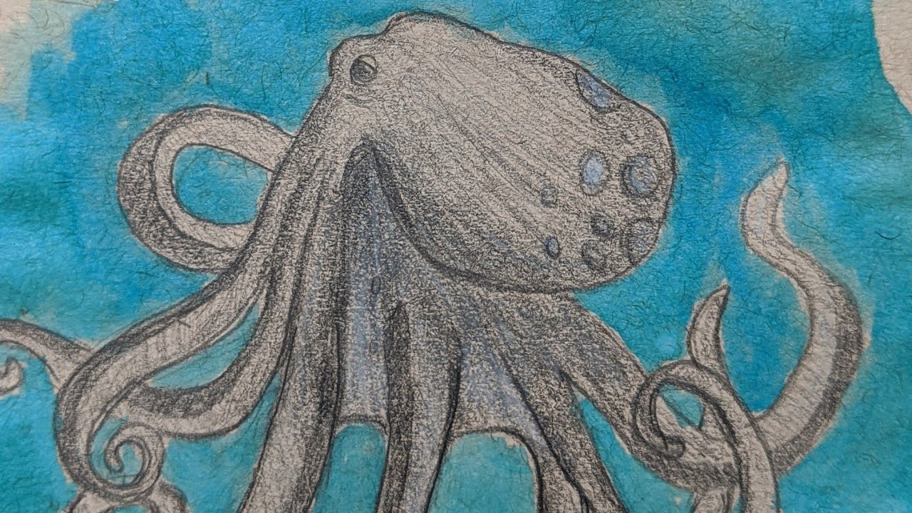 Speed draw of an octopus - YouTube