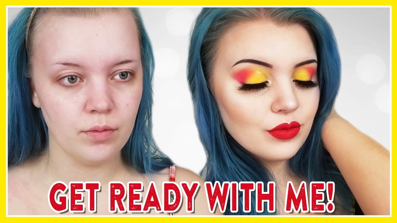 FULL FACE GET READY WITH ME | EASY SUNSET MAKEUP - YouTube