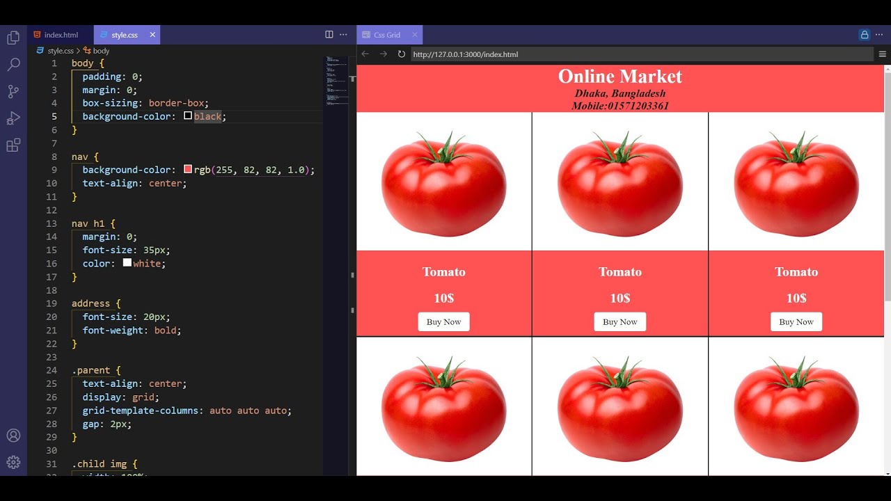 Easy Css Grid Product Template Step By Step Tutorial Coding Cssgrid 3697