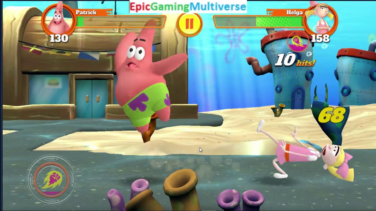 Helga Pataki VS Patrick Star In A Nickelodeon Super Brawl Universe ...