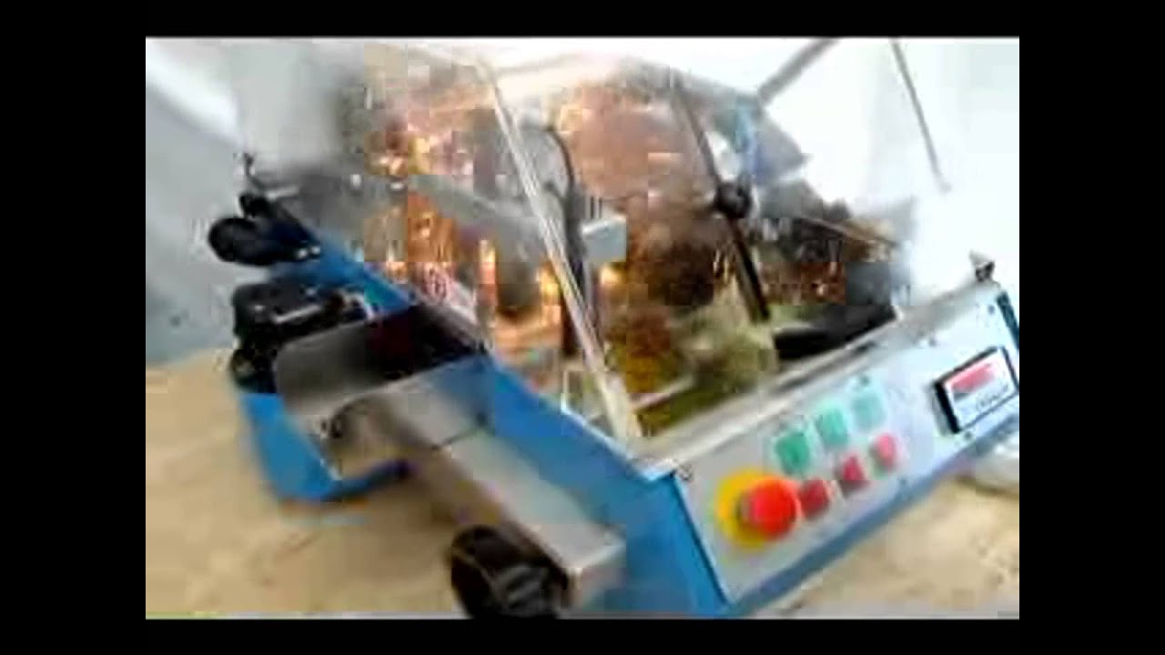 Carbide rods cutting machine N200 - YouTube