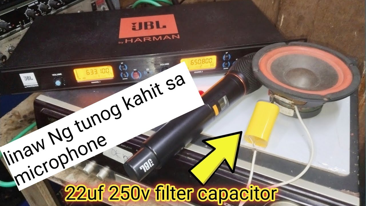 TESTING,wireless microphone sa midrange gamit Ang filter capacitor ...