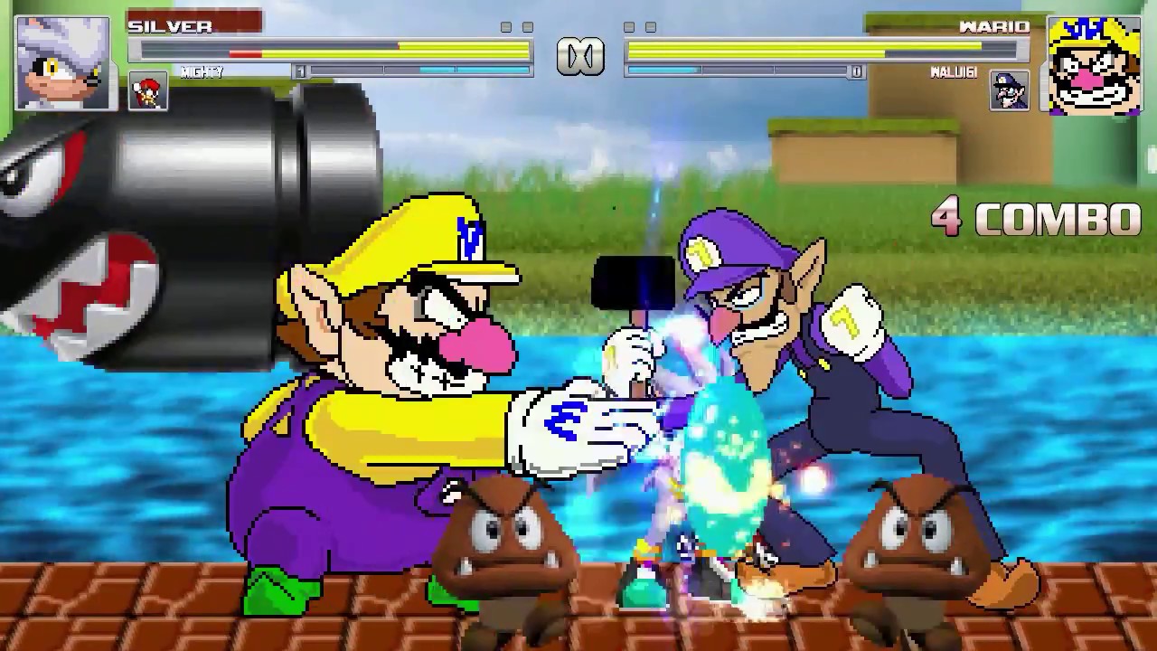 AN Mugen Request #1510: Silver & Mighty VS Wario & Waluigi - YouTube