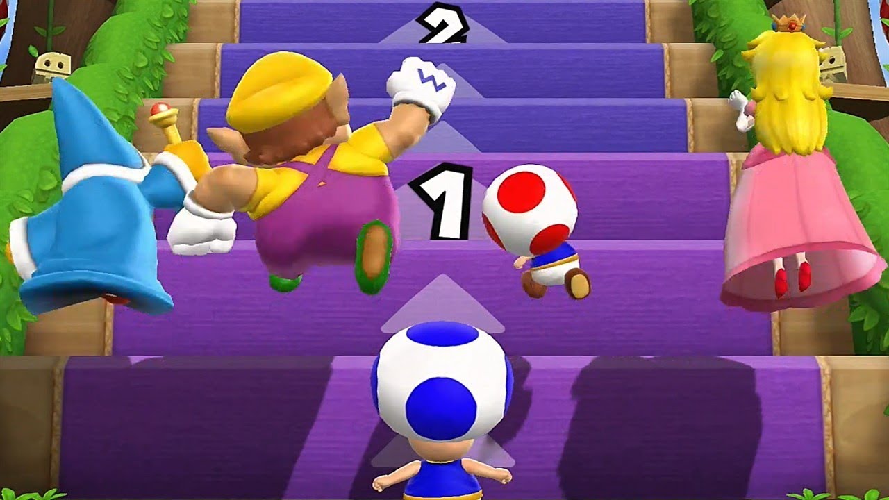 Mario Party 9 Step It Up #489 Magikoopa vs Wario vs Toad vs Peach ...