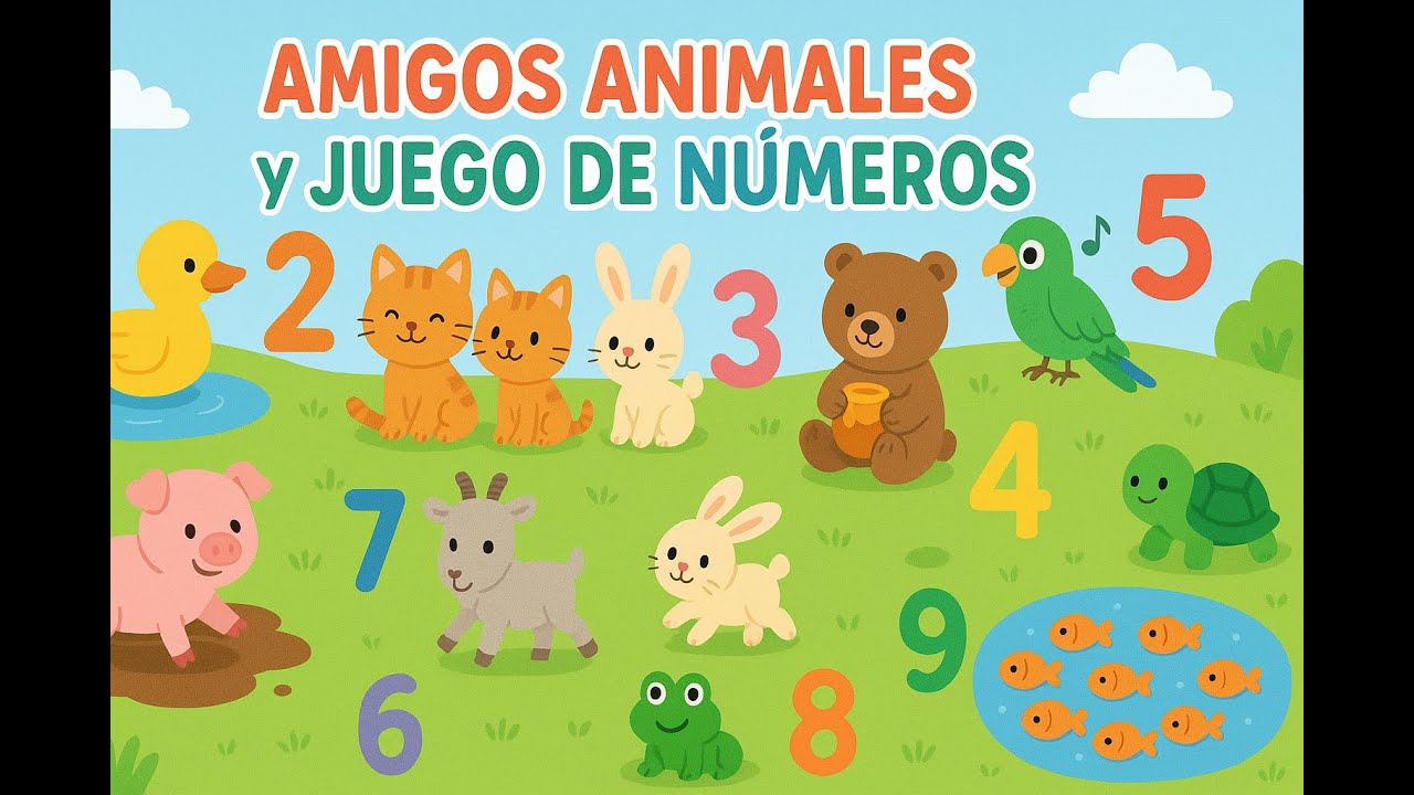 Amigos Animales y Juego de Números - YouTube