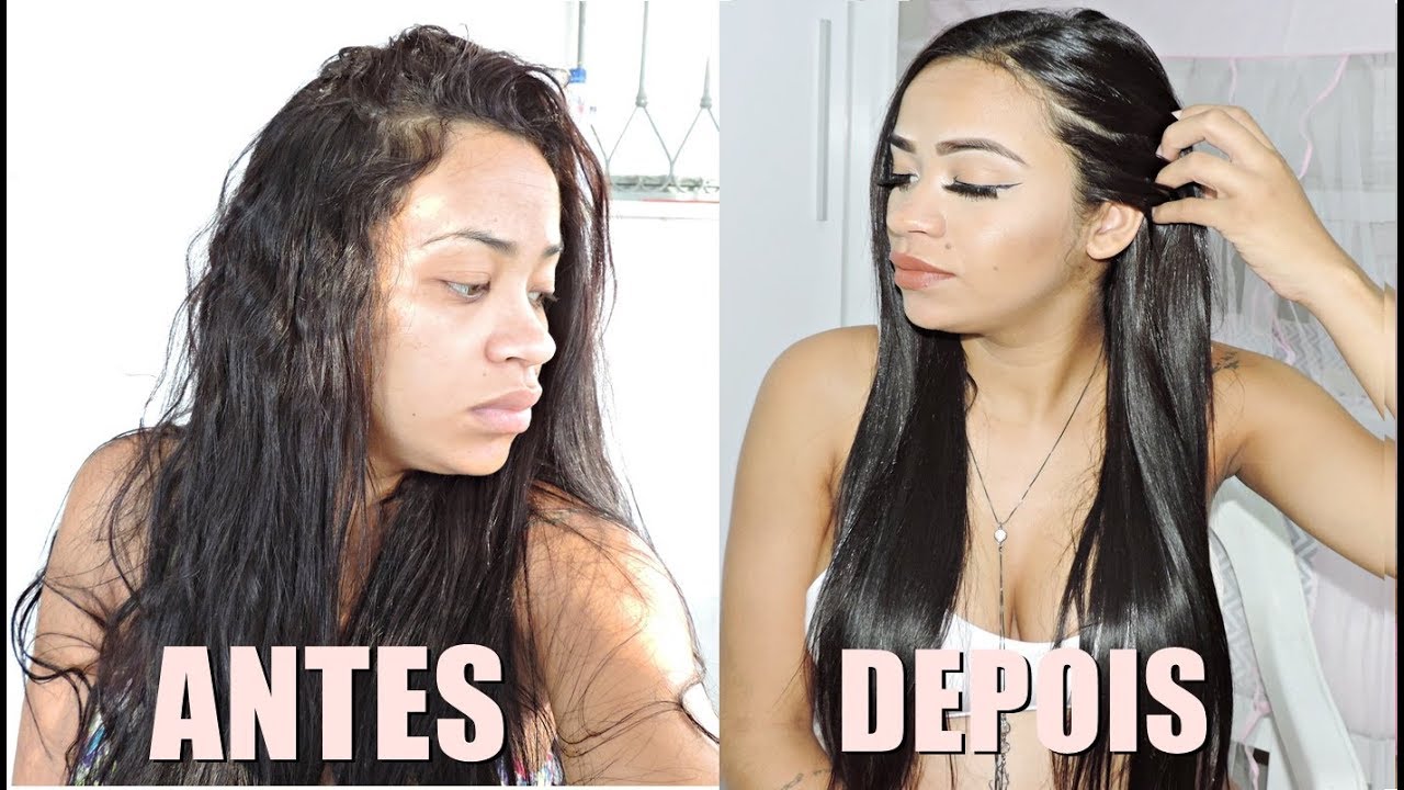 CABELO LISO NATURAL COM PROGRESSIVA + DICA DE CRESCIMENTO - YouTube