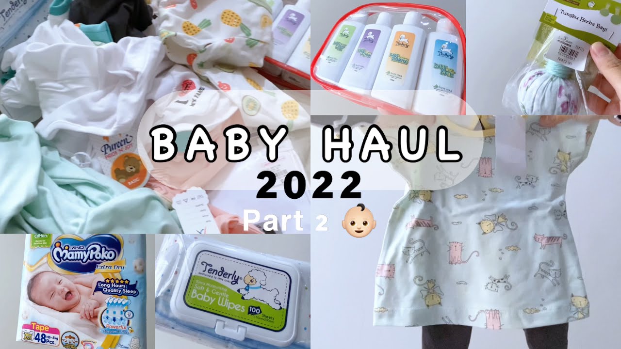 Baby Haul 2022 : Manjaku Baby Mall & Kedai-Kedai Lain | Newborn ...