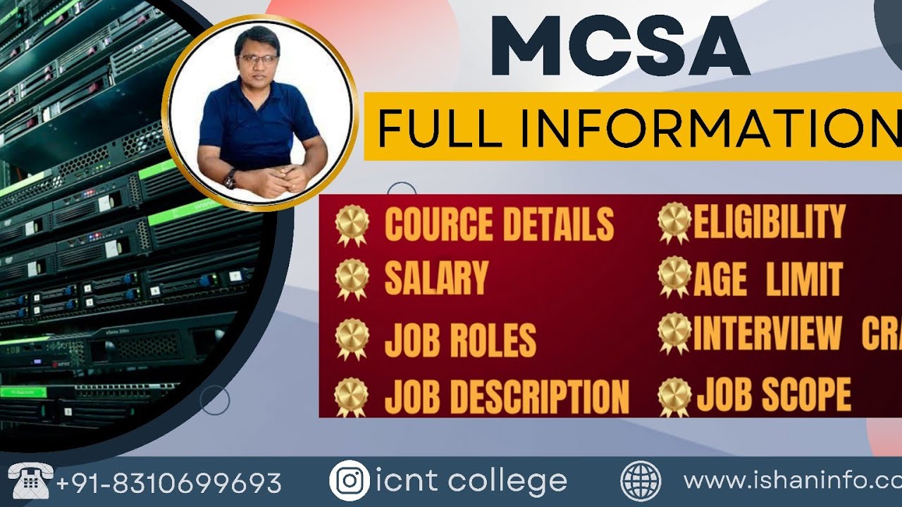 MCSA | Microsoft Server | Full Information | Course | MCSAJob scope ...