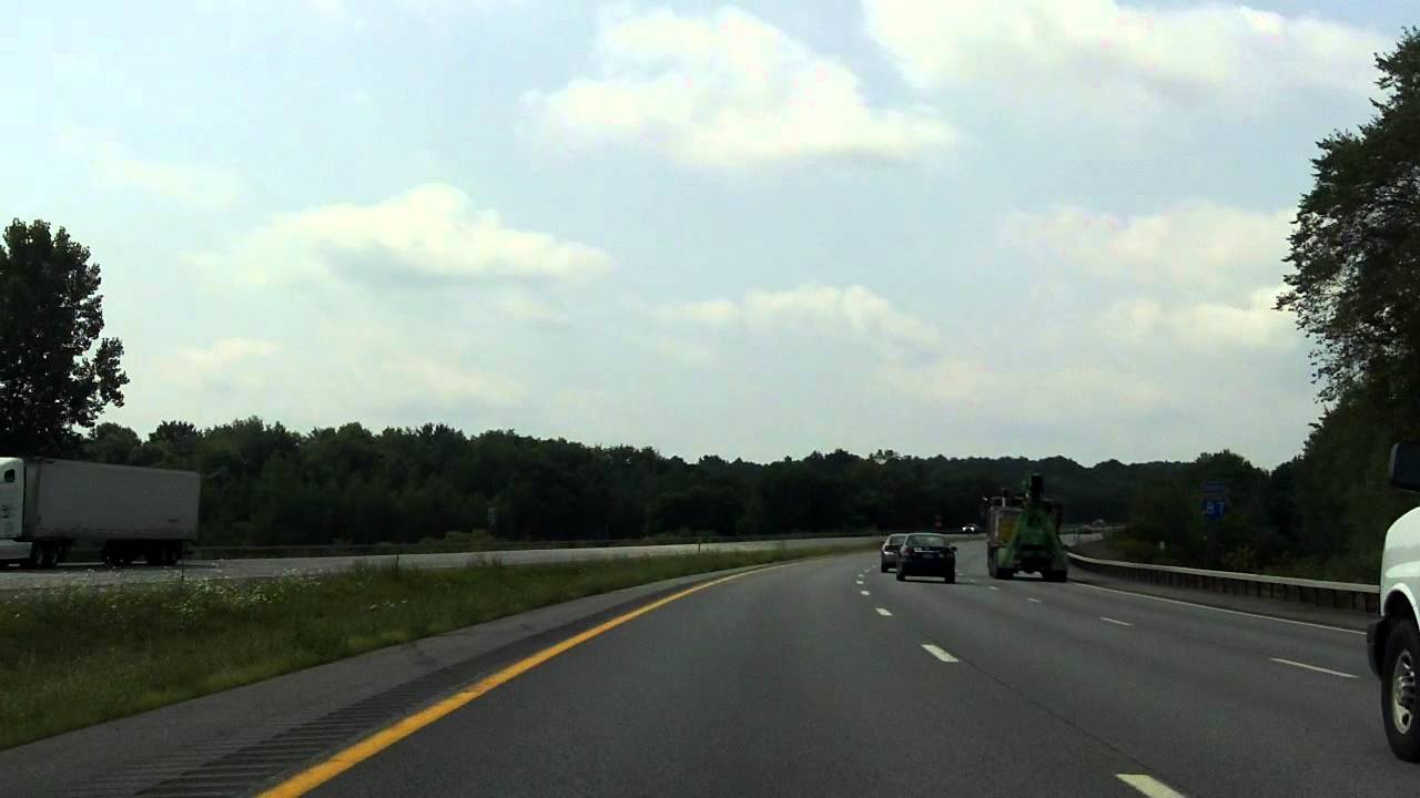 Adirondack Northway (Interstate 87 Exits 18 to 17) southbound - YouTube