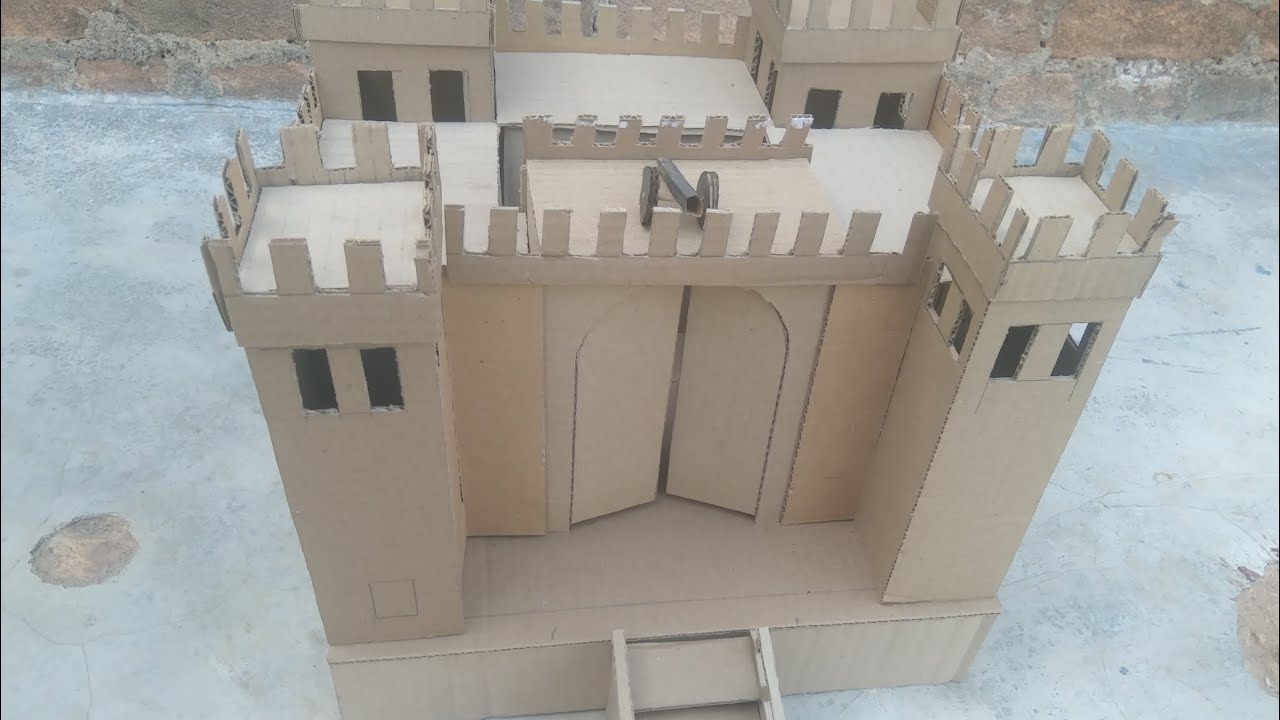 Como Hacer Un Castillo de Carton Paso a Paso (CASTILLO BODIAM ...