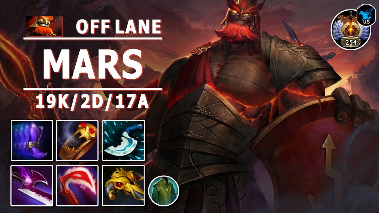 Mars Off Lane | 7.31b | Great Initiator & Solid Pos 3 Play | Dota 2 ...