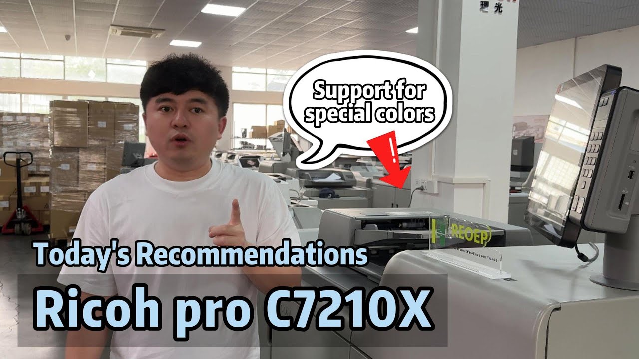 Print special colors with the Ricoh pro C7210X - YouTube